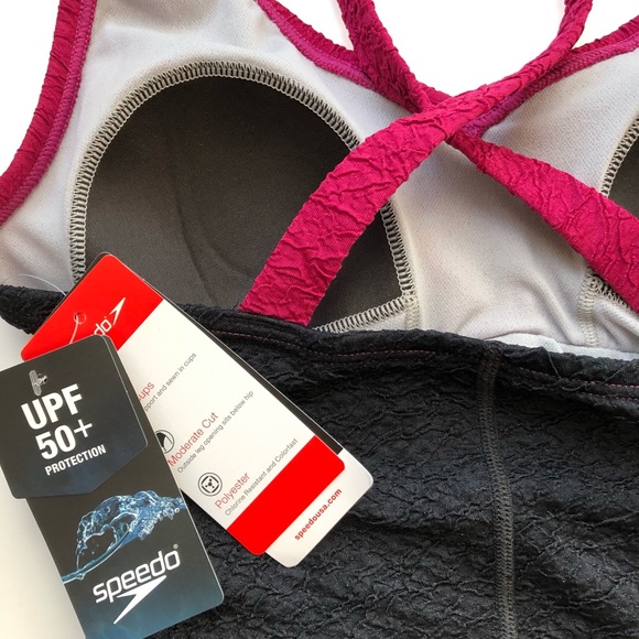 Speedo | Swim | Nwt Speedo Pebble Texture Color One Piece Recreational ...